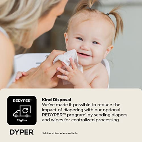 DYPER Viscose from Bamboo Baby Wet Wipes | Unscented for Sensitive Newborn Skin | Hypoallergenic | Honest Ingredients | Made with Plant-Based* Materials + 99% Water