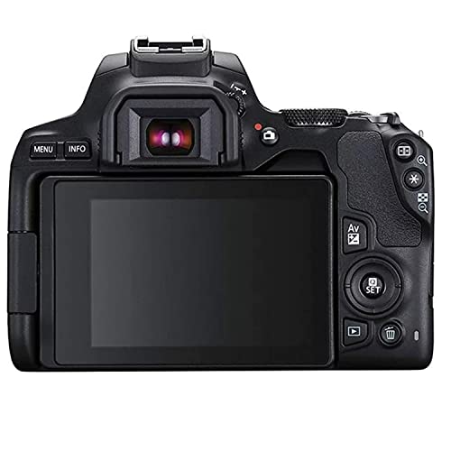Canon EOS 250D/Rebel SL3 Vlogger Kit:EF-S 18-55mm & EF 75-300mm Lenses,128GB Memory,Tripod,3 Piece Filter Kit,Gadget Bag,Remote Shutter,USB Card Reader,Cleaning Kit & Software Package
