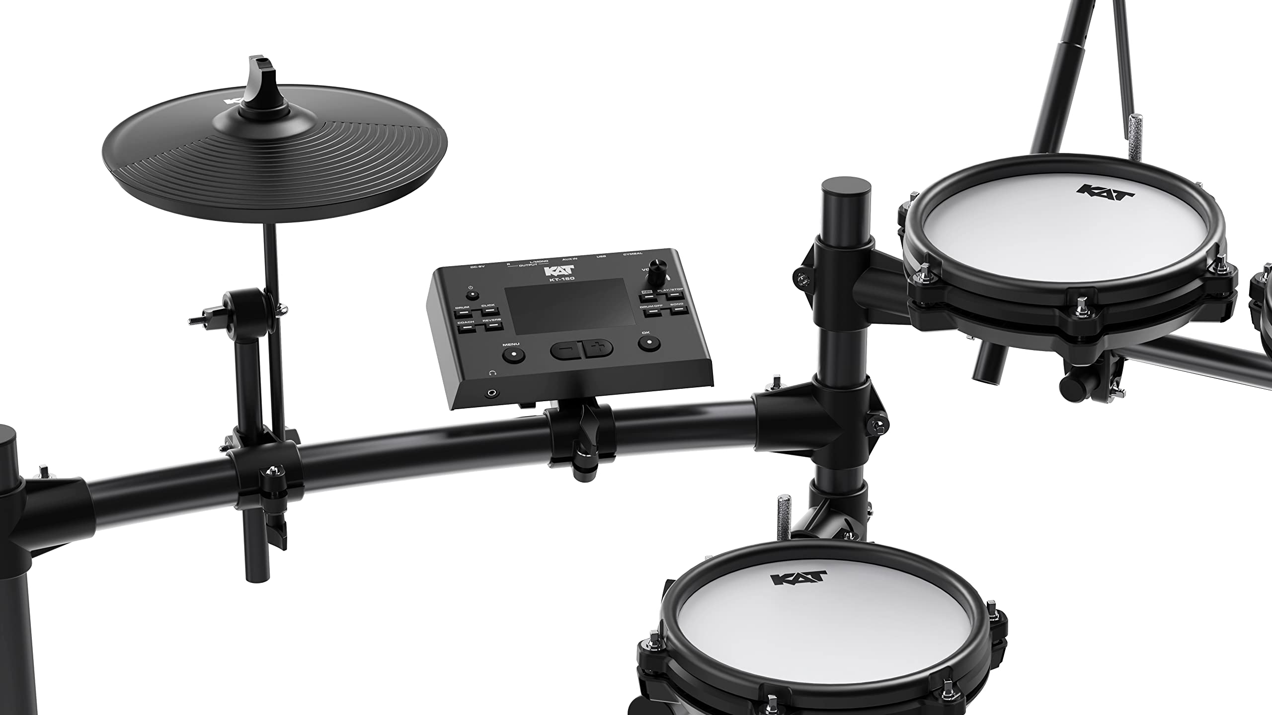 KAT Percussion Electronic Drum Set, Black (KT-150)