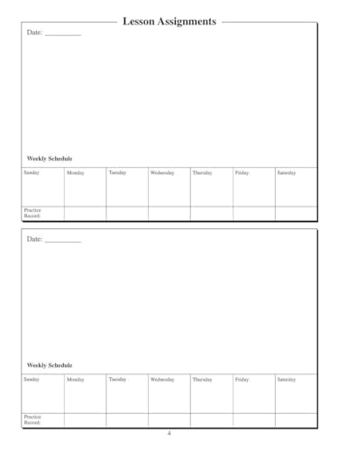 My Music Journal - Student Assignment Book: Hal Leonard Student Piano Library