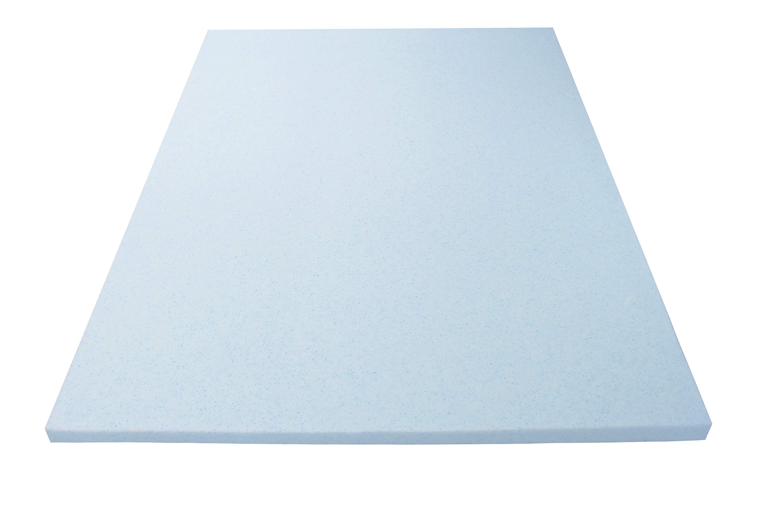 LOUNJ Gel Memory Foam Mattress Topper, Made in USA (Full XL)