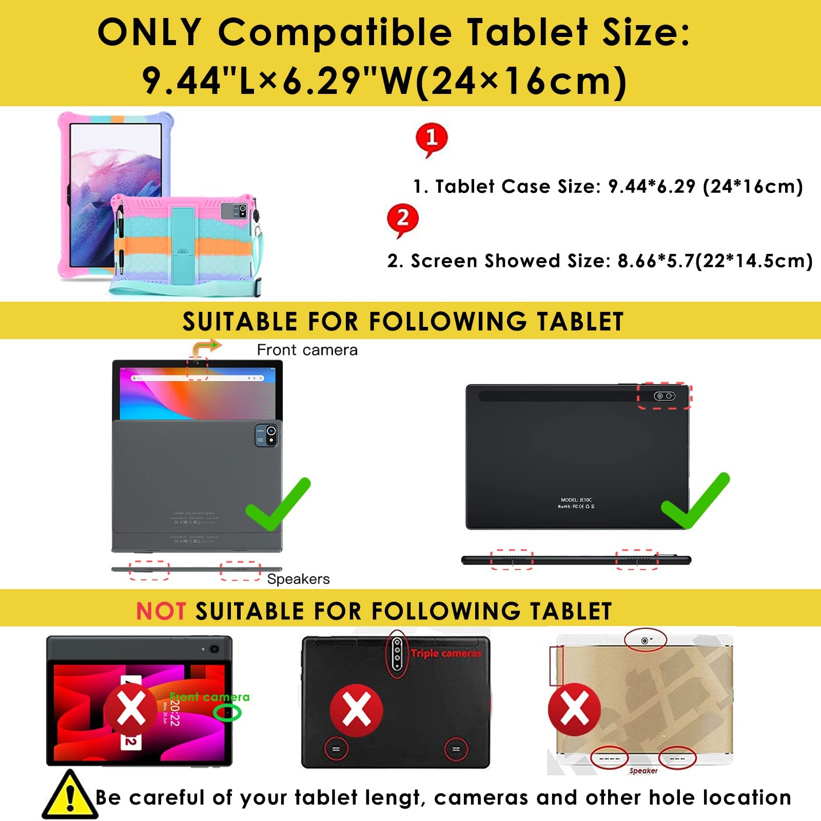 DETUOSI Case for 10.1 inch Tablet