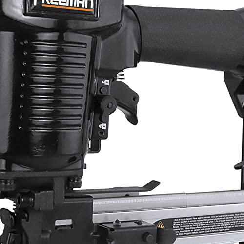 Freeman PFS105 Pneumatic 10.5-Gauge 1-9/16" Fencing Stapler With Adjustable Metal Belt Hook And Case