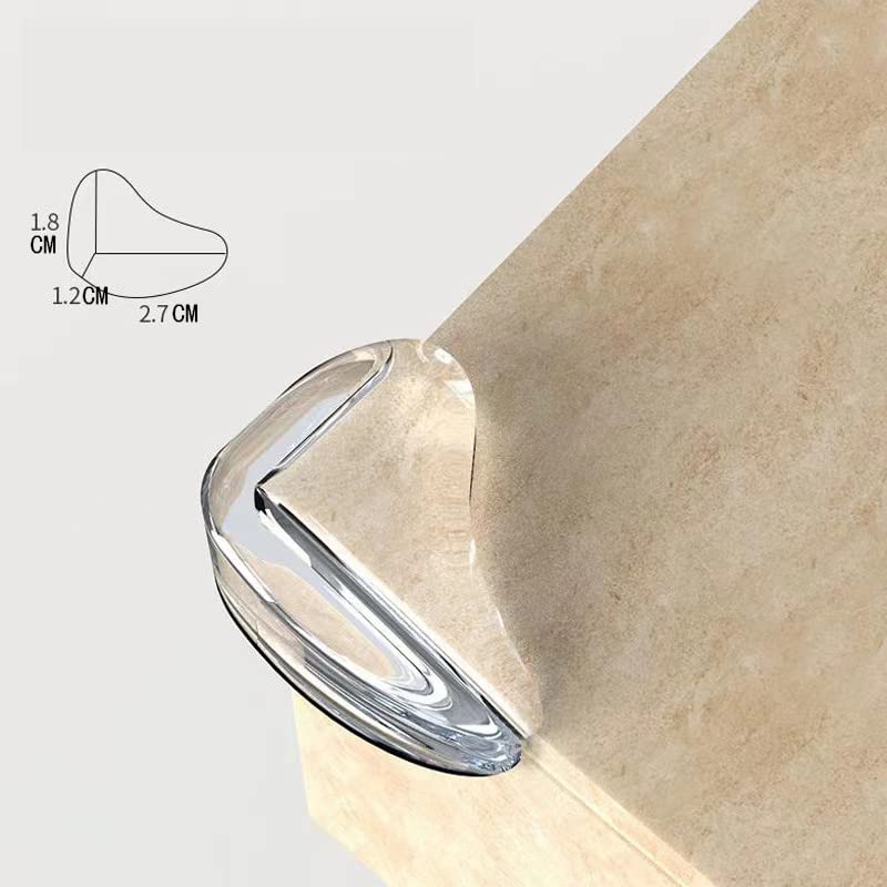 Child Corner Guard(10 Pieces),Baby Proofing Corner Protectors,Transparent Table Corner Anti-Collision Adhesive, Child Anti-Collision Protective Sleeve,Thickened Corner Guard,PVC Corner Guard