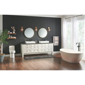Delta Faucet Trinsic Floor-Mount Freestanding Tub Filler with Hand Held Shower, Chrome T4759-FL (Valve Not Included)