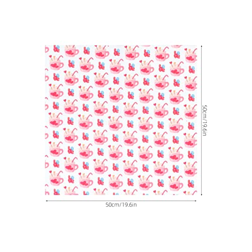 EXCEART Fabric Fabric 8Pcs Valentines Day Fabric Squares Heart Fabric Bundle Squares Valentines Sewing Patchwork for Holiday Anniversary Wedding Party Quilting Quilted