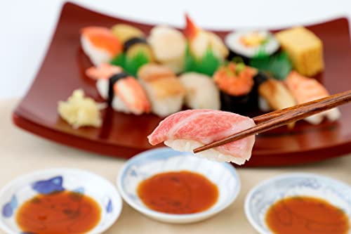 HAKONE YOSEGI Japanese Small Plate Set Ceramic Cute Cats Design Appetizer Dessert Sushi Sauce 3.94 x 0.8 Inches Set of 4