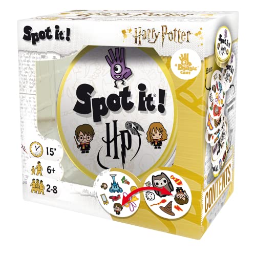 Spot It! Harry Potter Card Matching Game | Fun Family Game Night | Travel Game for Ages 6+ | 2-8 Players | 15 Min Playtime | By Zygomatic