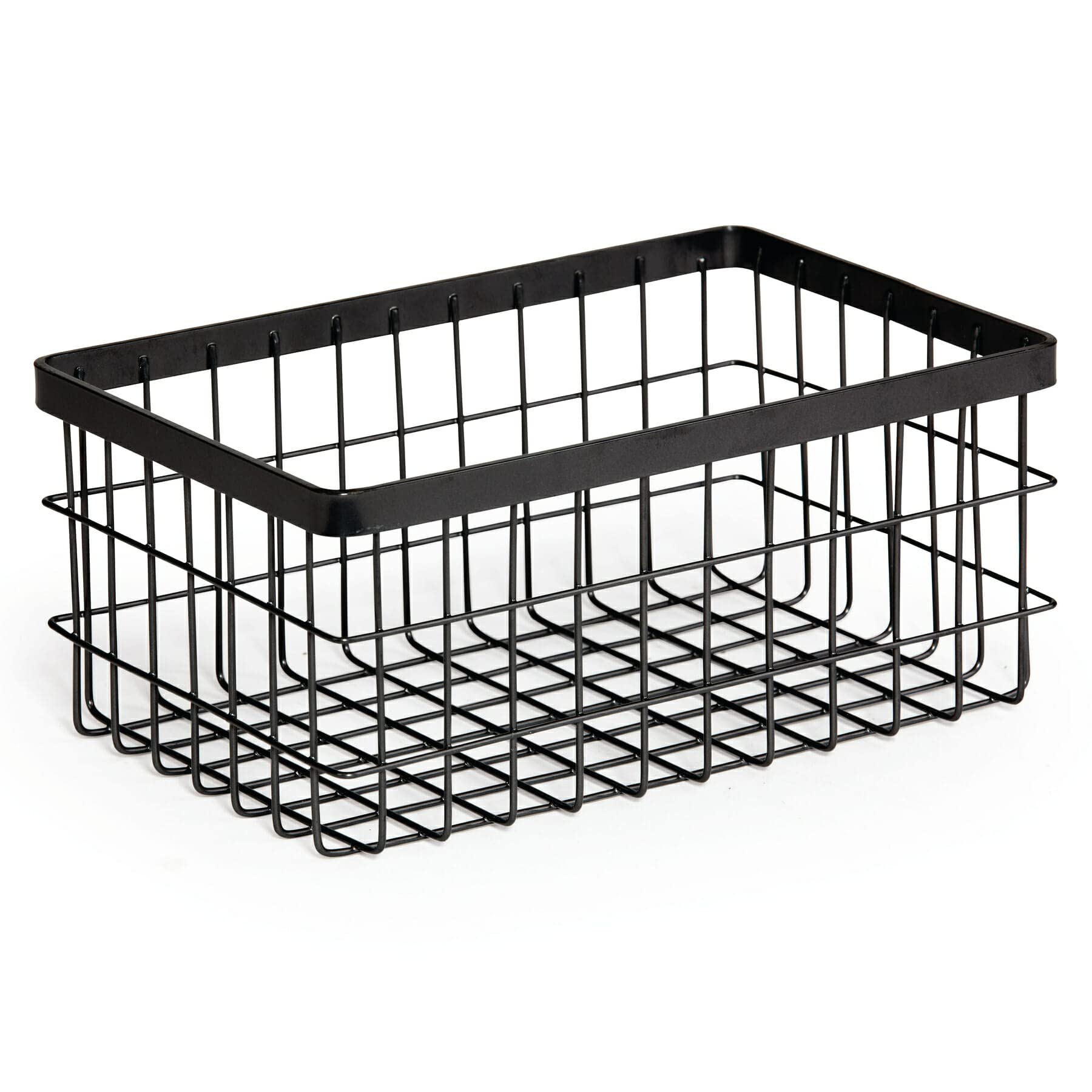 G.E.T. WB-964-MG Rectangular Metal Storage Wire Basket for Pantry, Produce and More, 9" x 6" x 4"
