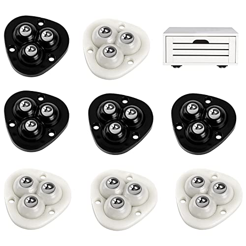 Mini Caster Wheels Appliances Wheels, Self Adhesive Caster Wheels, Mini Caster Wheels for Small Appliances, 360Β° Rotation Caster Wheels, Universal Wheel for Trash Can Bins and Box(8Pcs)