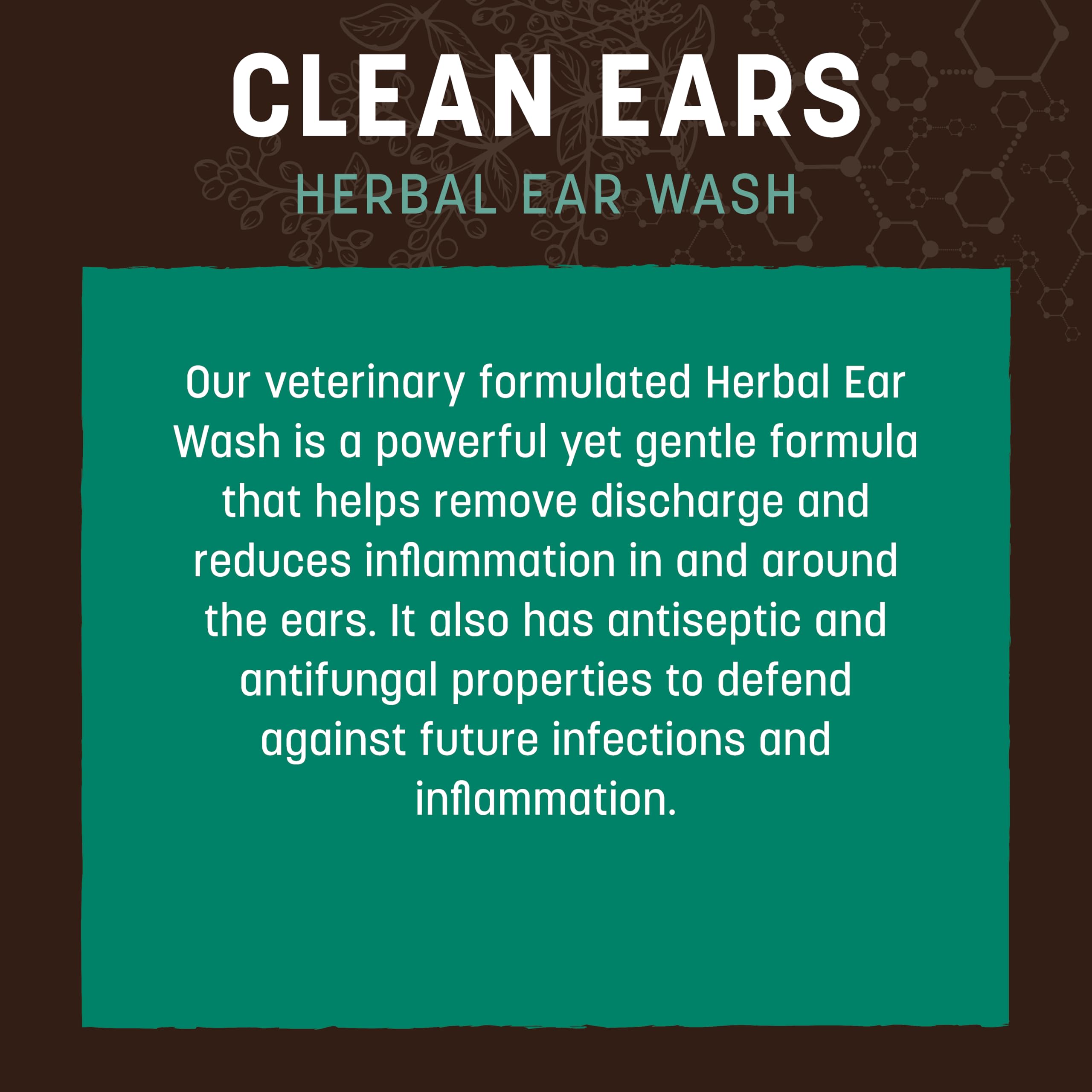 Earth Animal Herbal Remedies | Clean Ears Ear Wash | 4 fl oz