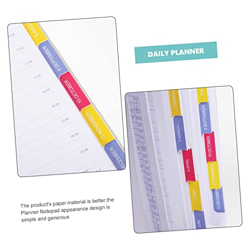 Ciieeo 2pcs 2024 Agenda Book 2024 weekly notebook spiral calendar planner weekly monthly planner monthly life planner goal planner spiral notepads planner book Paper manual portable Work