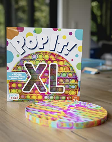 Chuckle & Roar: Pop It! XL Rainbow - Tactile Engagement Toy - Great for Toddlers - Safe and Durable