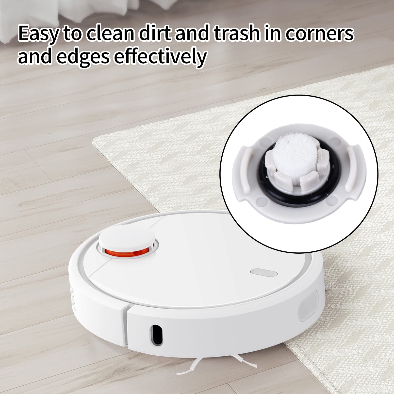 Carkio Water Tank Filter Element Compatible with Xiaomi Mi mijia Roborock E35 E25 E20 S50 S6 S51 Accessories (12pcs)