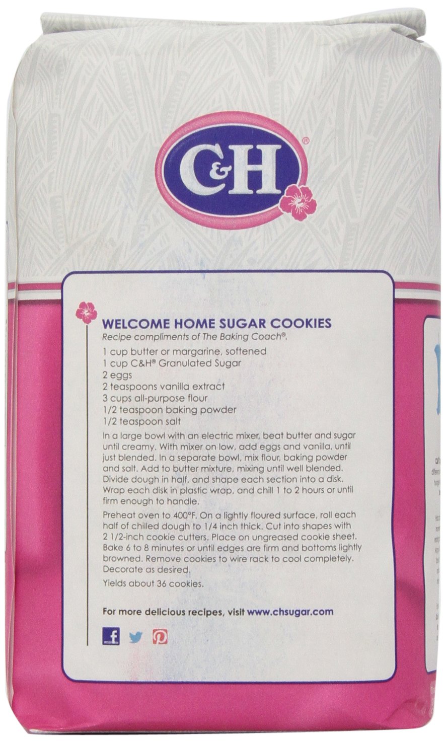 C&H Pure Cane, Granulated White Sugar, 4 lb
