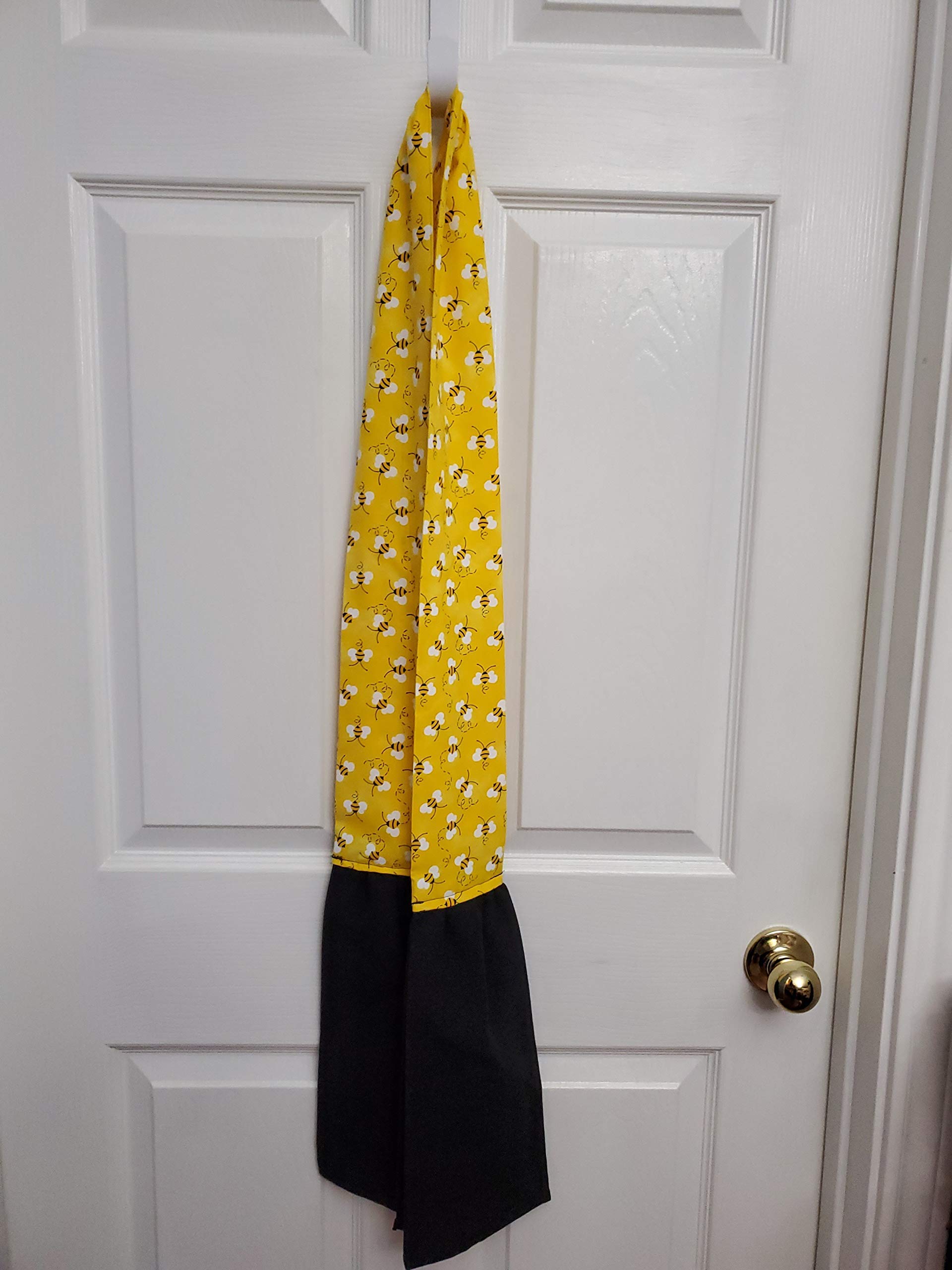 Bumble Bee Neck Towel, Yellow & Black Kitchen Boa, Neck Apron, Kitchen Neck Scarf, Kitchen Scarf, Baker’s Boa, Chef’s Towel, Cooking Towel, Grilling Towel, Gifts under $25