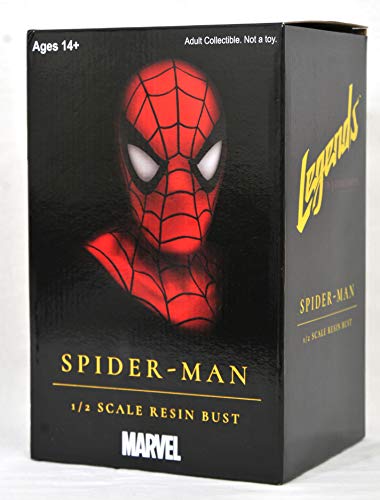 Legends in 3-Dimensions: Marvel Spider-Man 1: 2 Scale Bust, Multicolor, 10 inches