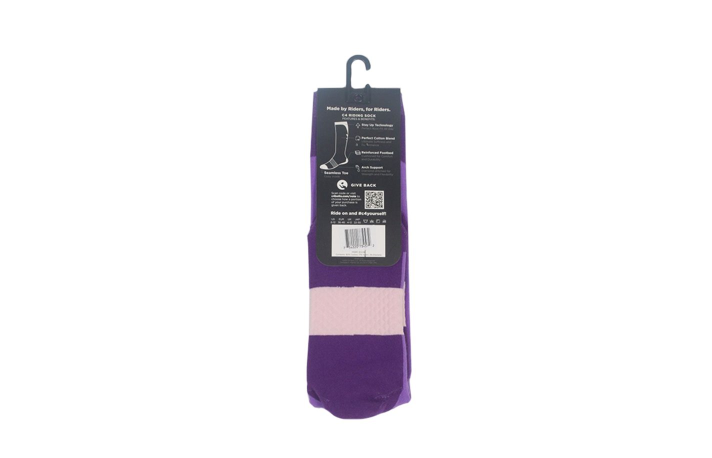 C4 Technical Riding Socks Purple