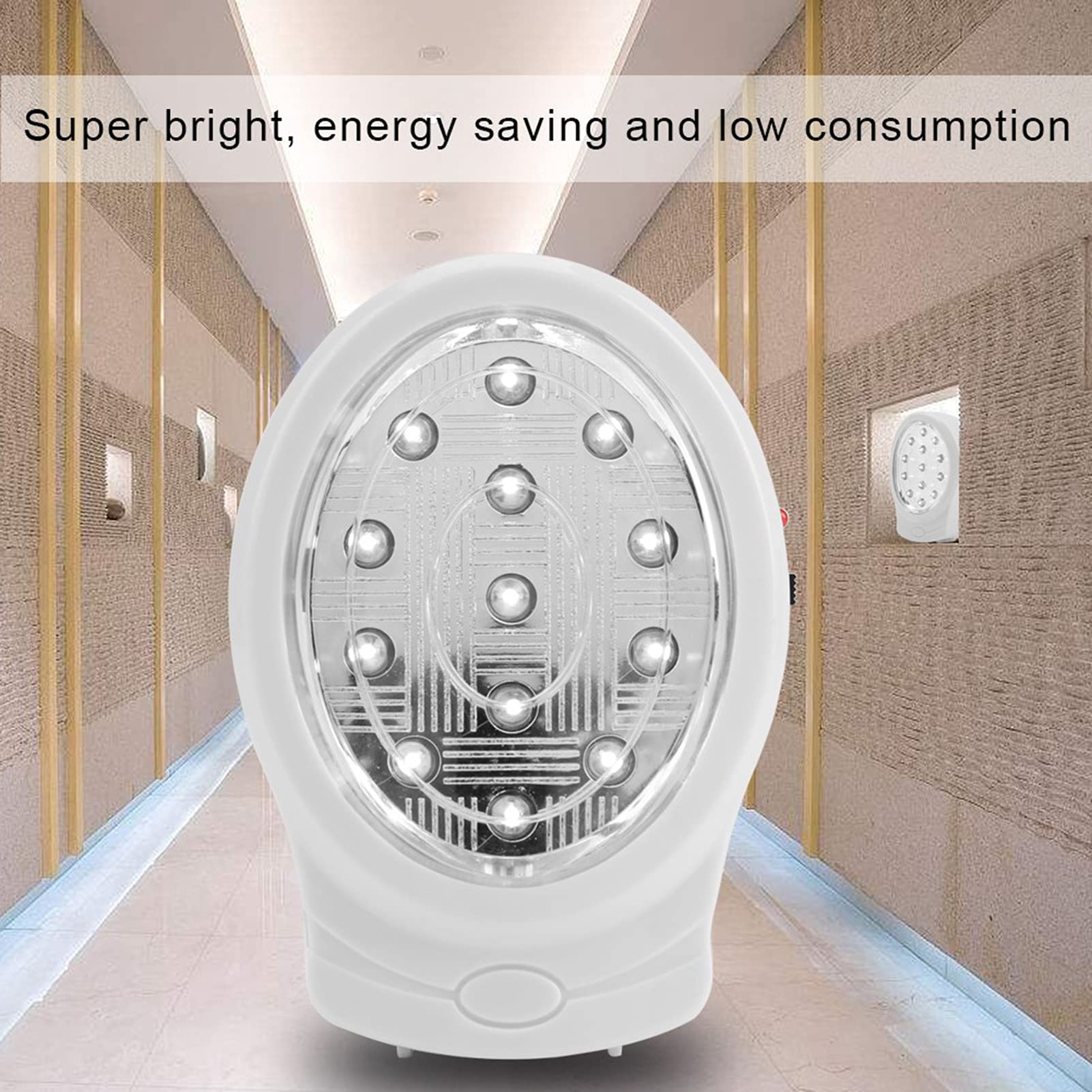 Tbest Emergency Lights for Home Power Failure,13 LED Rechargeable Home Emergency Light Automatic Power Failure Outage Lamp