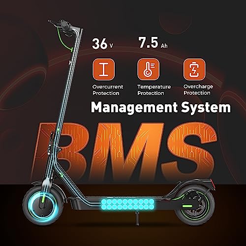 isinwheel S9 Pro Electric Scooter 18 Miles Long Range and 15-18 MPH Portable Folding Commuting E-Scooter for Adults, Dual Brakes & App Support