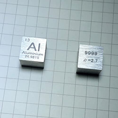 GOONSDS Element Cube - Metal Density Cubest for University Lab and Student Gift Ornament Collection,Aluminum al