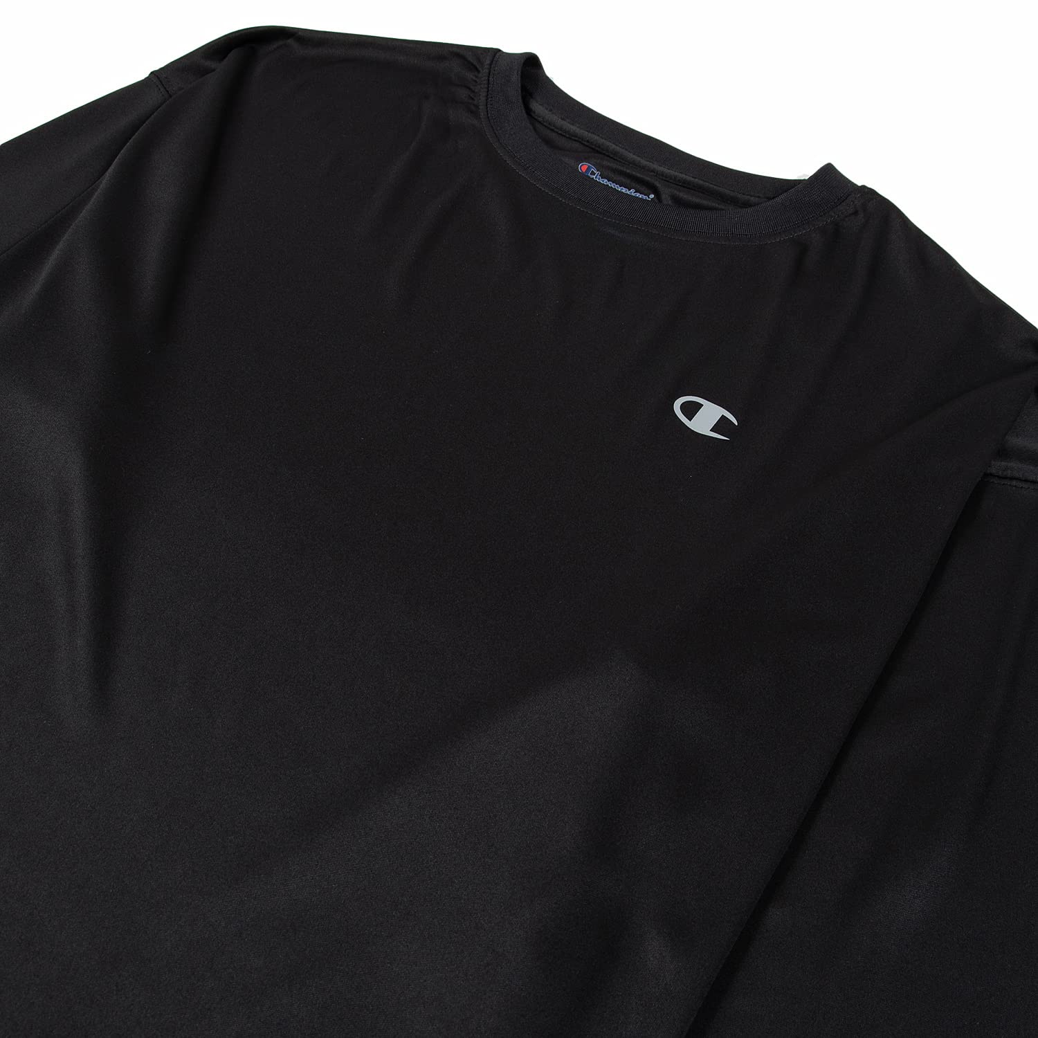 Champion Big and Tall Long Sleeve Dry Fit Shirts – 2 Pack Moisture Wicking Shirt Black/Dark Grey