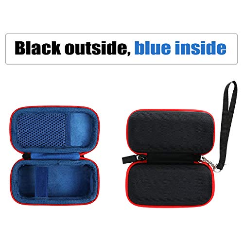 co2CREA Hard Travel Case Replacement for Bosch GLM 50 C/GLM 40 / GLM 165-10 / GLM 165-40 Enabled 165β Distance Measure (Black Case + Inside Blue + Red Zipper)