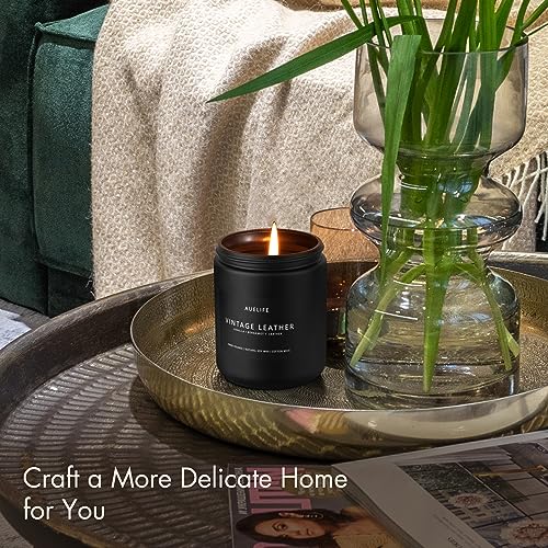 House Warming Gifts New Home, Housewarming Candle & Vintage Leather Scented Candles