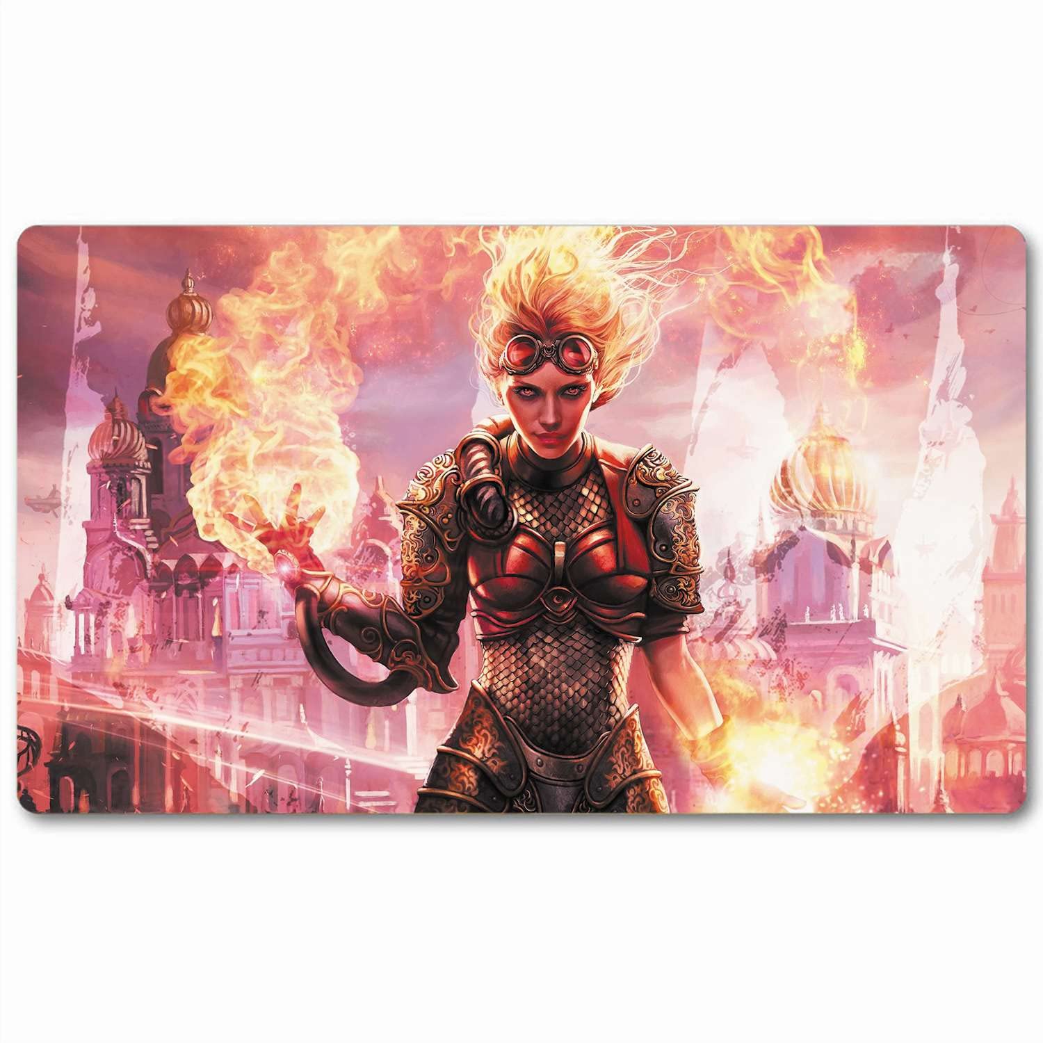 Chandpa,Torch of Defiance - Board Game MTG Playmat 24x14 Inch Mousepad Play Mat for TCG CCG Big Table Mats