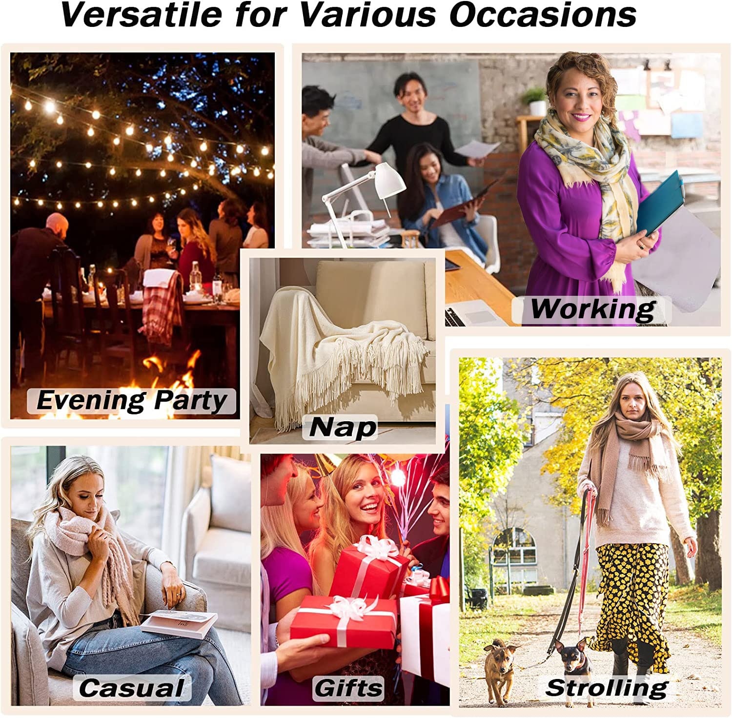 Ciormis Shawl Wraps for Women, Silky Jacquard Paisley Pashmina Scarves for Bridal Formal Dresses(US-Light Blue)