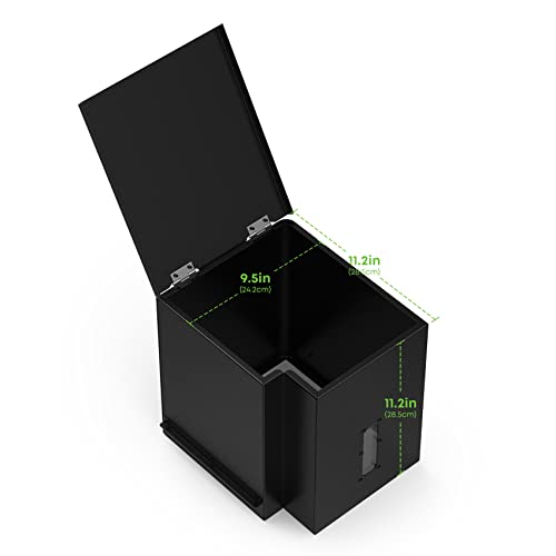 Stanbroil Pellet Hopper Extension for Traeger Ironwood 650/885 Pellet Grills, Grill Accessories for Traeger Pellet Smoker - Black