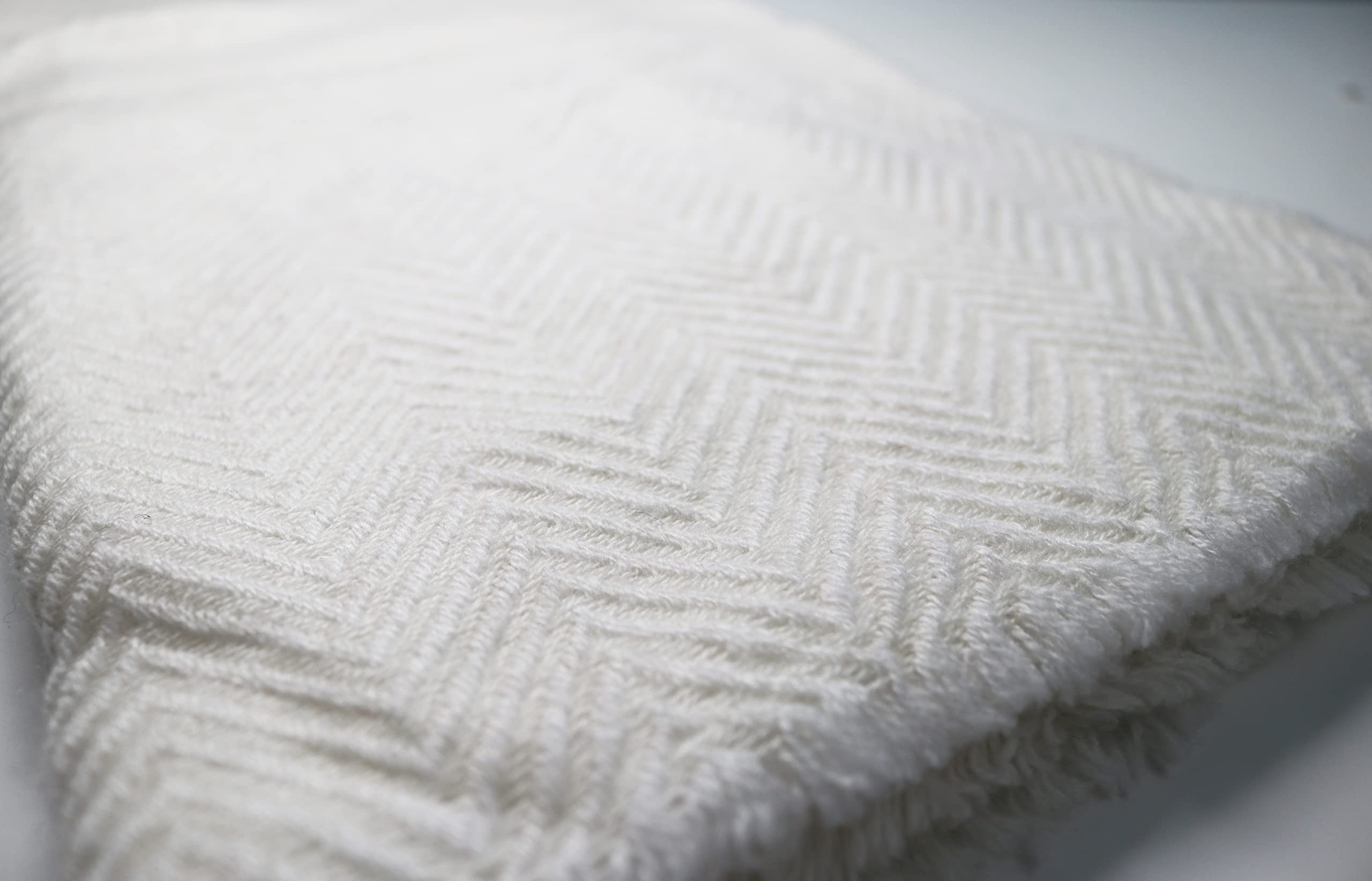 Cashmere Wrap Shawl Handmade in Nepal 8 ply Exclusive Premium Quality 100% Cashmere Large Stole Gift (Off-White)
