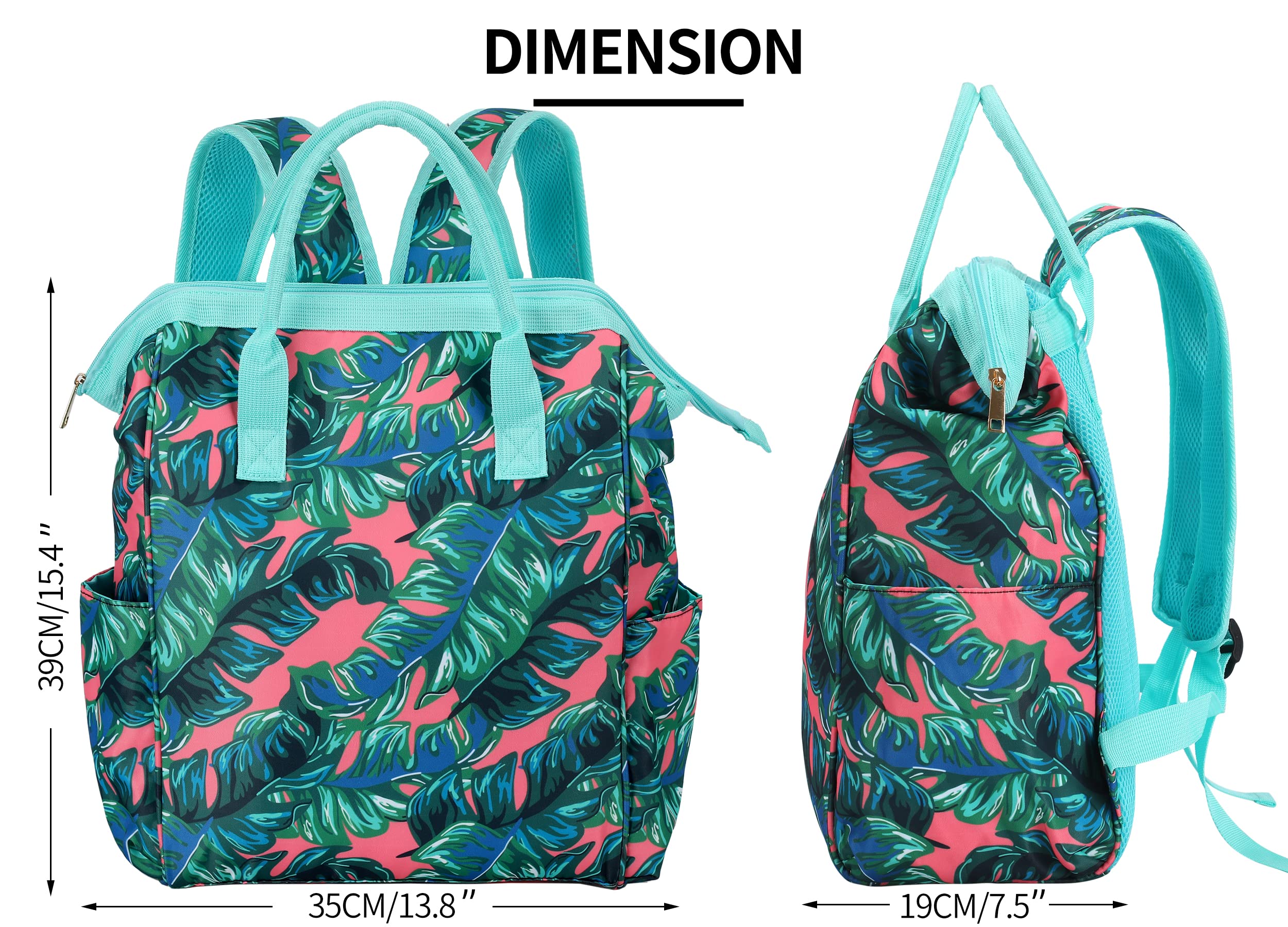 Cooler Backpack Women Leopard Leak Proof Backpack Cooler Bags Lightweight Soft Lunch Backpack with Cooler Compartment,Wine Cooler for Hiking Camping,24 cans……
