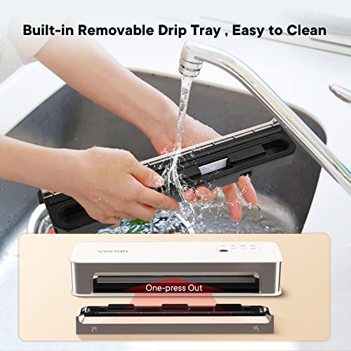 Vacuum Sealer Machine, voriah automatic smart touch screen Vacuum Sealer Machine (automatic & manual optional),9-in-1 multi-function sealing mode For food preservation and storage,Pow erful Dual Pumps Food Air Sealing System, Sous Vide ,machine washabl