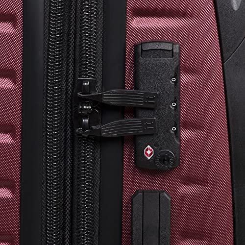 it luggage Lineal 32" Hardside Checked 8 Wheel Expandable Spinner, Red