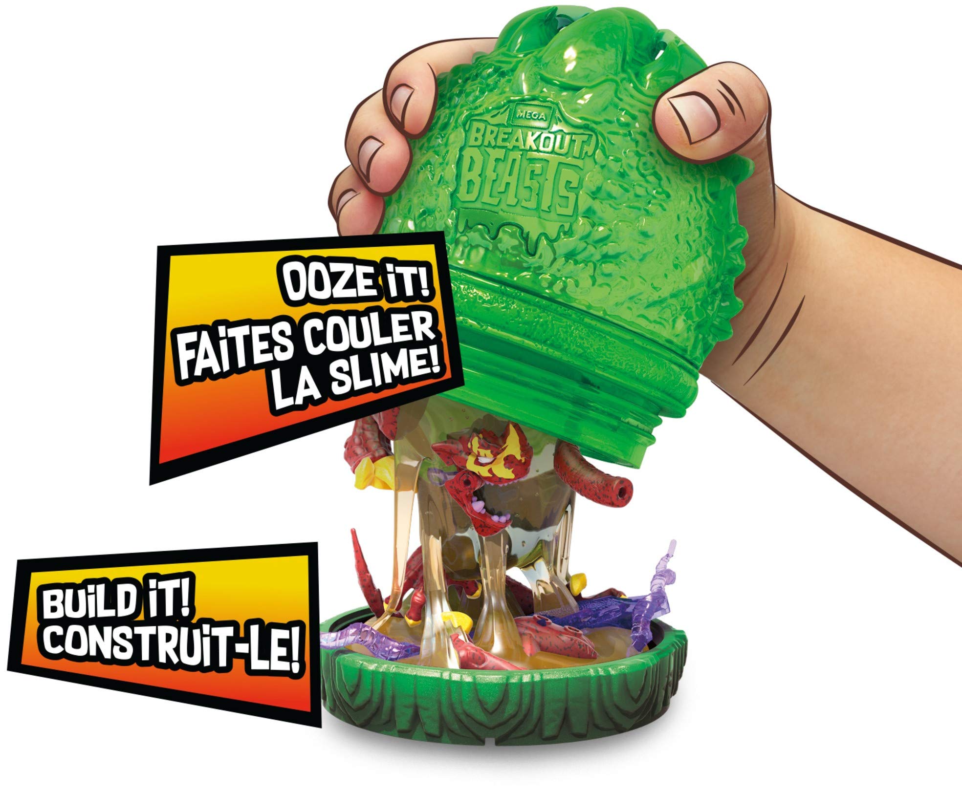 Mega Construx Breakout Beasts Bundle, Mystery Eggs with Slime for Kids (Amazon Exclusive)
