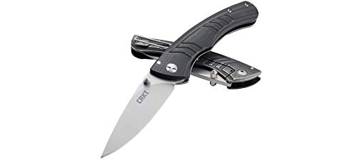 Columbia River Knife & Tool CRKT Full Throttle EDC Folding Pocket Knife, Everyday Carry Utility Folder with Frame Lock, Drop Point Blade with Bead Blast Finish, Outburst Assisted Opening 7031