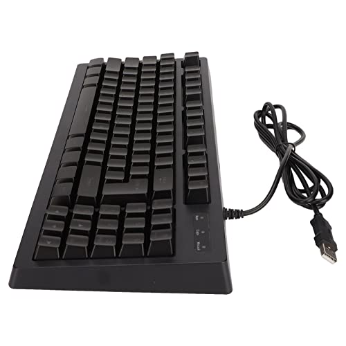 Dilwe Mechanical Gaming Keyboard, Waterproof USB Wired Keyboard, 89 Keys RGB Backlit Mechanical Keyboard for PC Desktop Computer