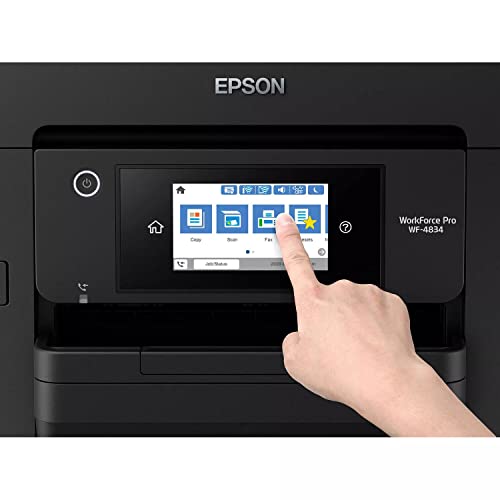 Epson (Renewed Workforce pro WF-4834 Wireless All-in-1 Color Inkjet, high Speed, high Capacity, Printer for Business