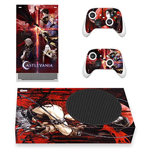 Castle Vampire Video Game Game Console Series S Console and Controller Skin Set, Skin Wrap Decal Kit