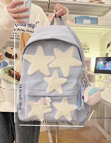 irLocy Star Backpack Y2K Backpack Preppy Backpack Aesthetic Backpack Kawaii Cute Back to College Preppy Y2K Accessories (pink)