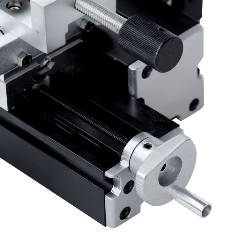 UTEYEEW 36W Mini Electroplated Metal Milling Machine, Didactical Hobbyist Woodworking Craft Miniature Wood Lathe Machine Miniature Miller 20000r/min