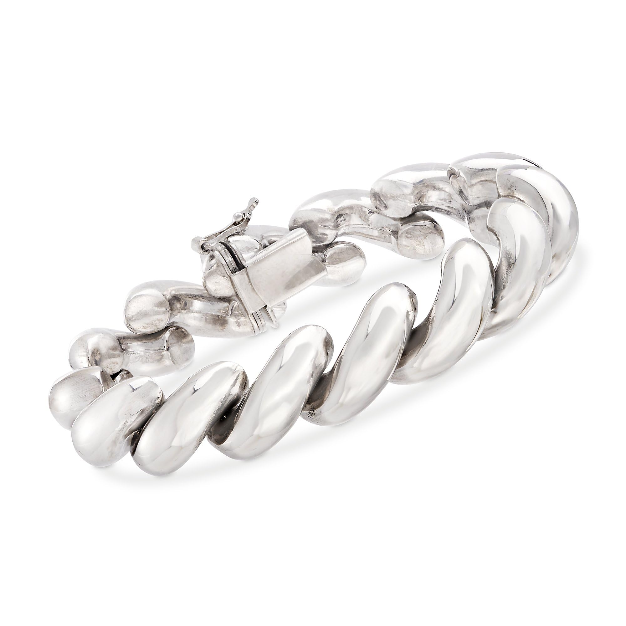 Ross-Simons Italian Sterling Silver Large San Marco Bracelet. 7.25 inches