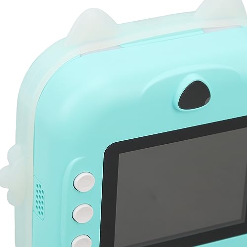 Cartoon Smart Camera ABS Thermal Printing HD Shooting Print Camera 2.4 Inch HD Screen for 3+ Years for Picture Taking (Blue)