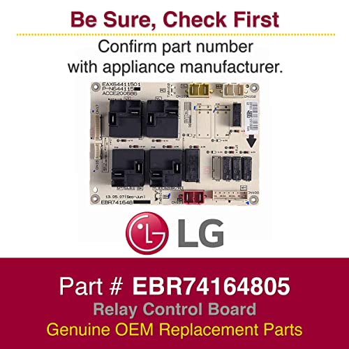 LG EBR74164805 Genuine OEM Relay Control Board for LG Range/Stove/Ovens