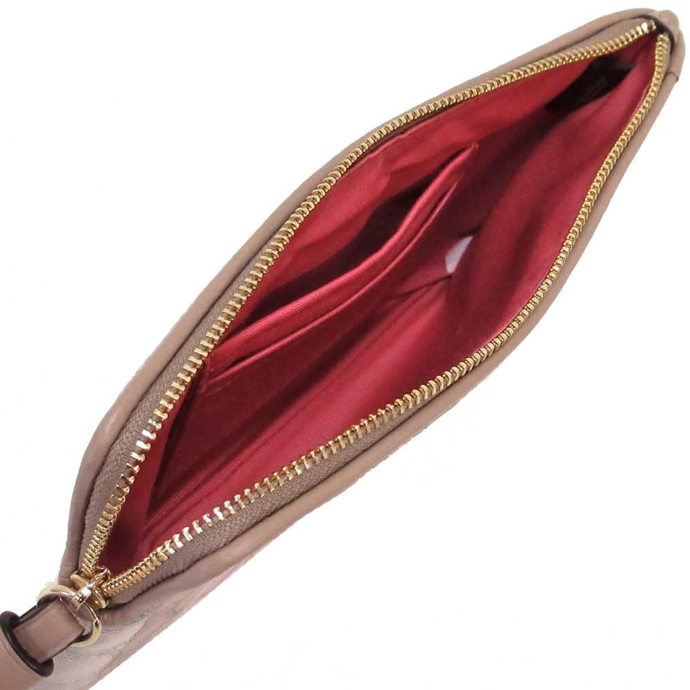Coach Large Corner Zip Wristlet In Signature Jacquard With Stripes Style No. C8753