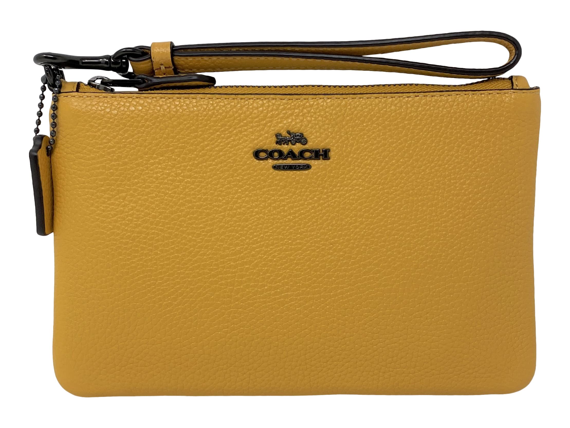 COACH Polished Pebble Small Wristlet Honeycomb Style No. 22952