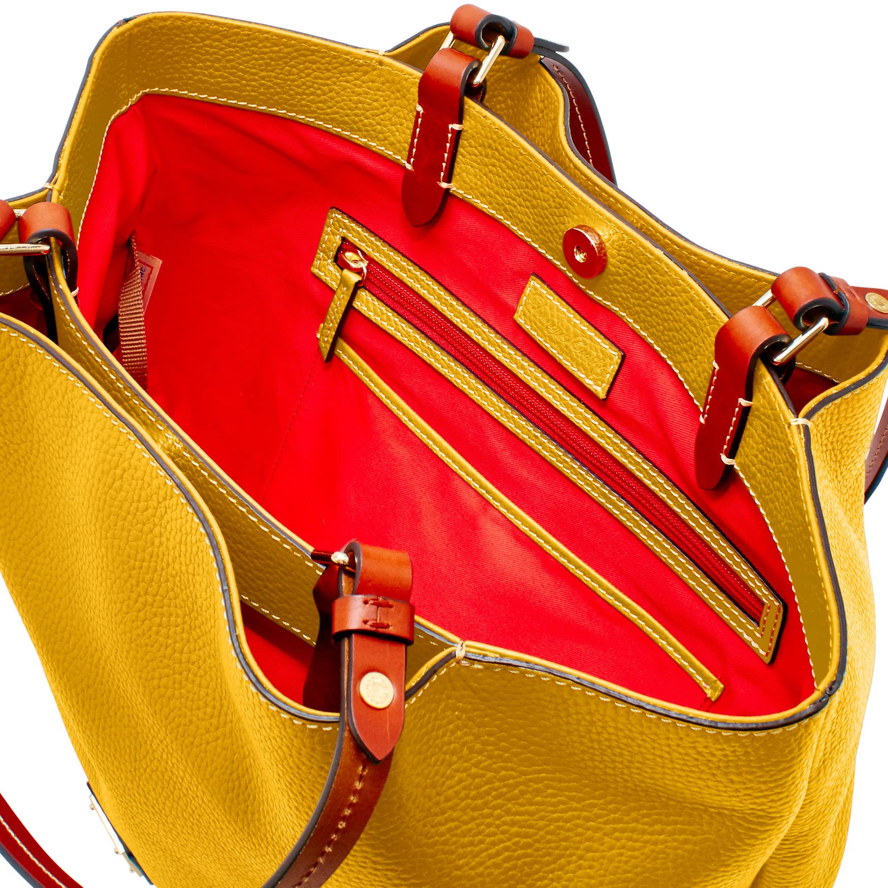 Dooney & Bourke Handbag, Pebble Grain Flynn Tote - Mustard