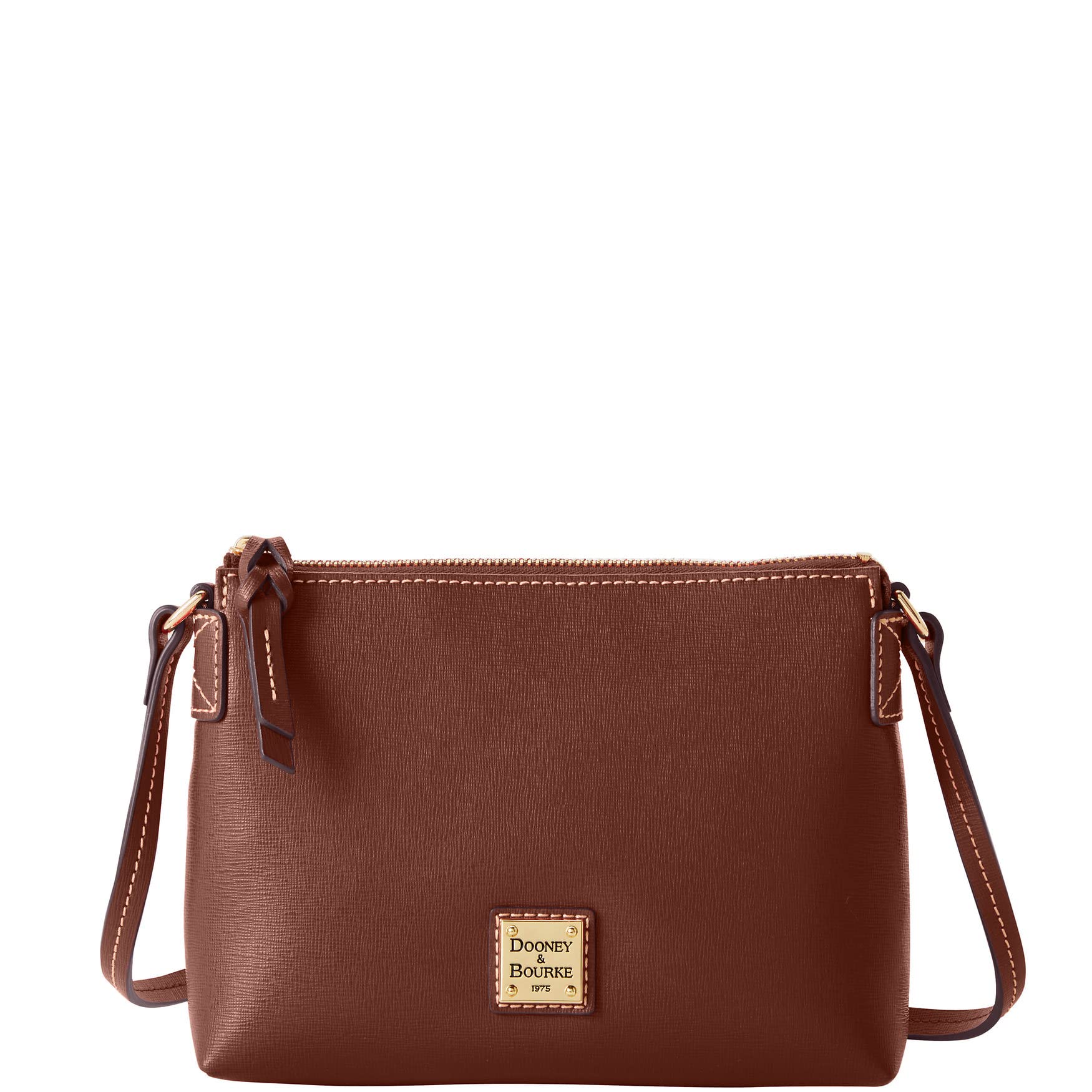 Dooney & Bourke Handbag, Saffiano Crossbody Pouchette - Amber