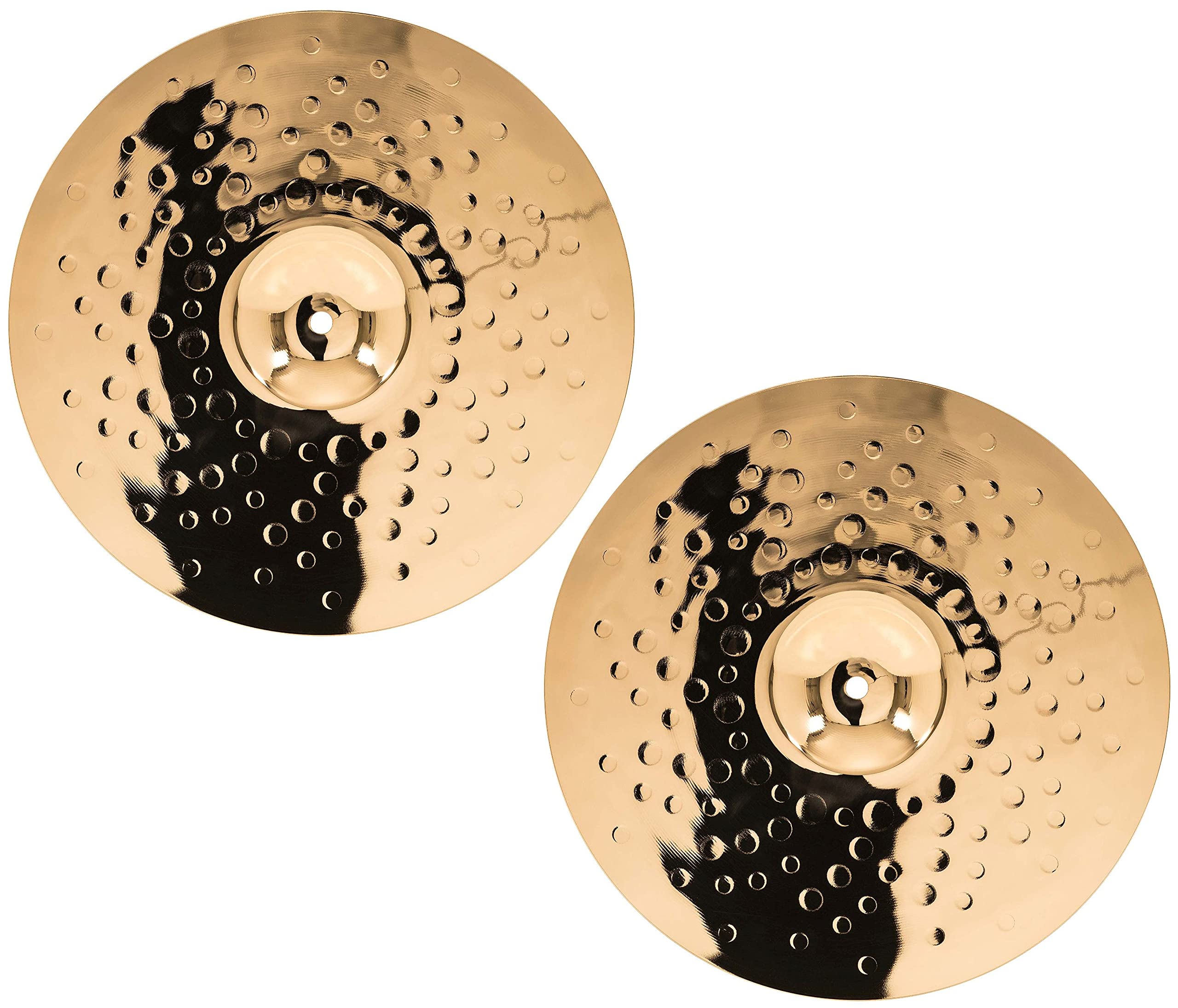 Meinl 14" Medium Hihat (Hi Hat) Cymbal Pair - Classics Custom Brilliant - Made in Germany, 2-YEAR WARRANTY (CC14MH-B)
